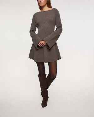 WAKAKUU Nara Wool Mini Dress