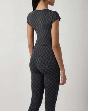 BY MALENE BIRGER Venazia Athletic Top - Monogram Print