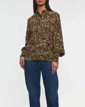 Isabel Marant Étoile Teysa Shirt - Leopard