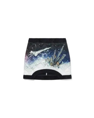 Casablanca Vol De Nuit Quilted Mini Skirt - Multicolor