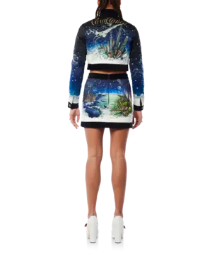 Casablanca Vol De Nuit Quilted Mini Skirt