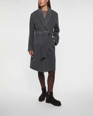 WAKAKUU Wool And Cashmere Double-breasted Coat