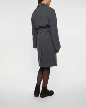 WAKAKUU Wool And Cashmere Double-breasted Coat