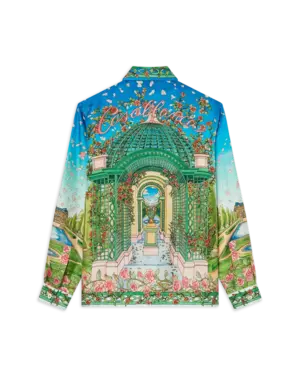 Casablanca L'amour En Fleur Long Sleeve Silk Shirt - Multicolor