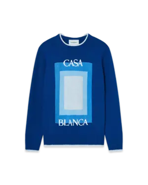Casablanca Logo Degrade Intarsia Jumper