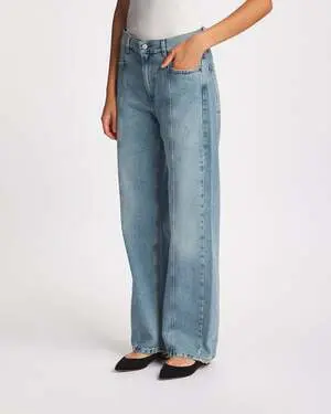 HOUSE OF DAGMAR Loose Fit Wide Leg Jeans