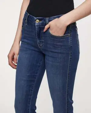 7 For All Mankind Kimmie Straight Duchess Jeans - Mid Blue