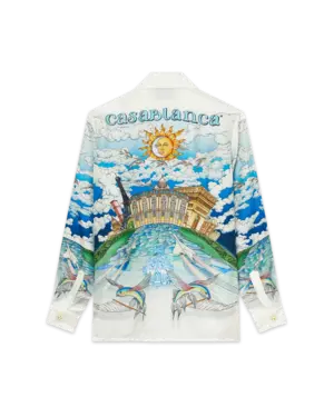 Casablanca Le Vol Ideal Long Sleeve Silk Shirt - Multicolor