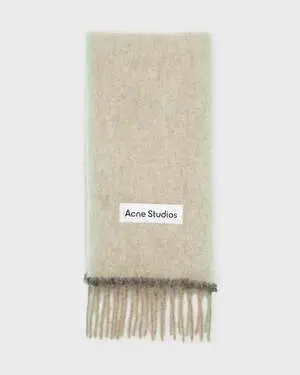 Acne Studios Wool Mohair Scarf Beige/grå Beige,grå