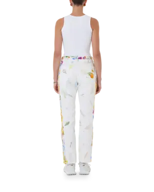Casablanca Printed Straight Leg Jeans