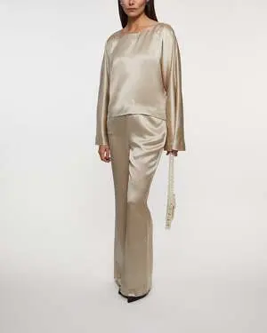 WAKAKUU Palermo Satin Blouse