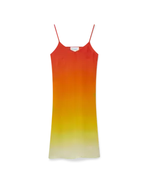 Casablanca Silk Slip Midi Dress - Multicolor