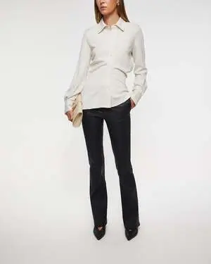 WAKAKUU Stretch Leather Trousers