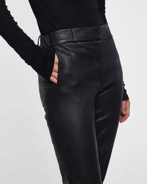 WAKAKUU Stretch Leather Trousers