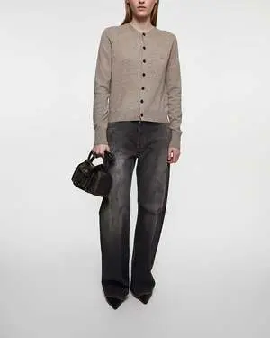 Acne Studios Fitted Yak Wool Cardigan