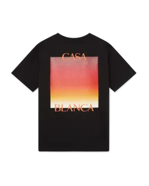 Casablanca Gradient Square Short Sleeve T-shirt - Multicolor