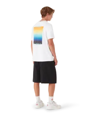 Casablanca Gradient Square Short Sleeve T-shirt - Yellow