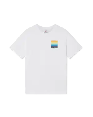 Casablanca Gradient Square Short Sleeve T-shirt - Yellow