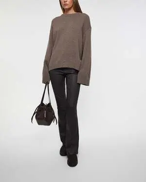 WAKAKUU Stretch Leather Trousers