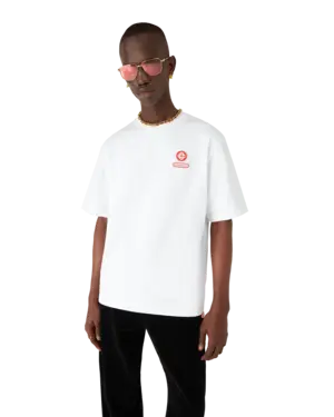 Casablanca Logo Patch Short Sleeve T-shirt