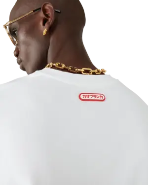 Casablanca Logo Patch Short Sleeve T-shirt