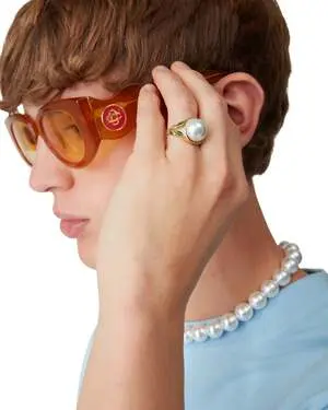 Casablanca Pearl Signet Ring