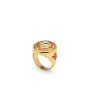 Casablanca Sports Medallion Ring - Multicolor