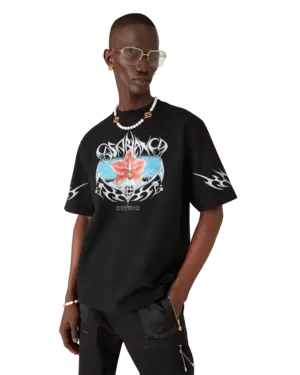 Casablanca Blades Oversized Short Sleeve T-shirt - Red
