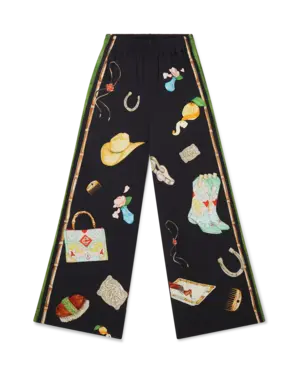 Casablanca L'ecurie Nuit Wide Leg Trousers - Multicolor