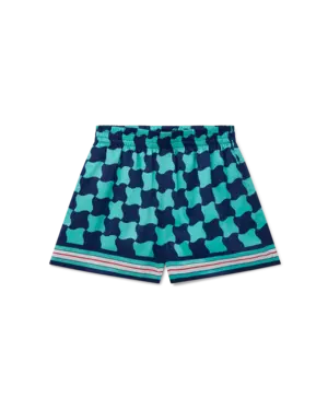 Casablanca Pool Tile Silk Shorts