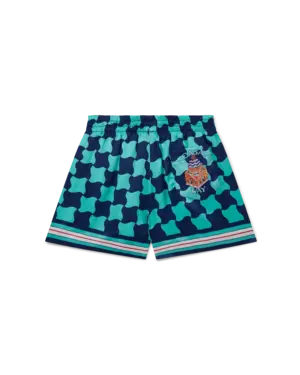 Casablanca Pool Tile Silk Shorts