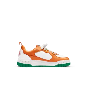 Casablanca Court Sneakers & White - Orange