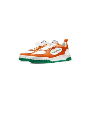 Casablanca Court Sneakers & White - Orange