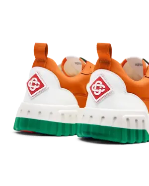 Casablanca Court Sneakers & White - Orange