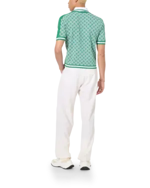 Casablanca Jacquard Polo Shirt - Red