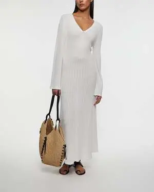 WAKAKUU Crochet Knit Dress