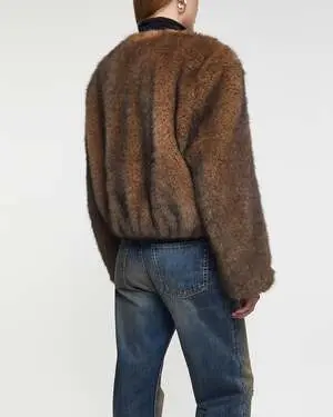 STAND STUDIO Karly Faux Fur Jacket