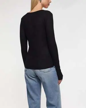 HOUSE OF DAGMAR Lyocell Long Sleeve Top