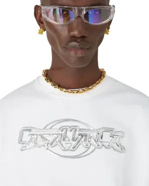 Casablanca Chrome Oversized Short Sleeve T-shirt - Multicolor