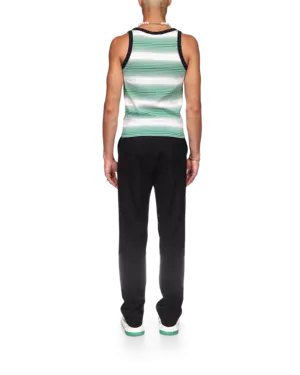 Casablanca Gradient Stripe Ringer Tank Top