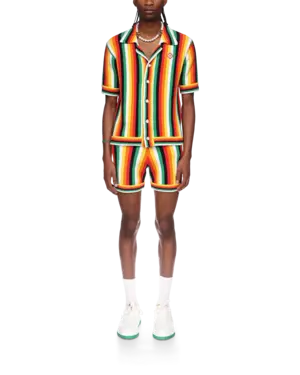 Casablanca Striped Towelling Shirt