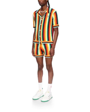 Casablanca Striped Towelling Shirt