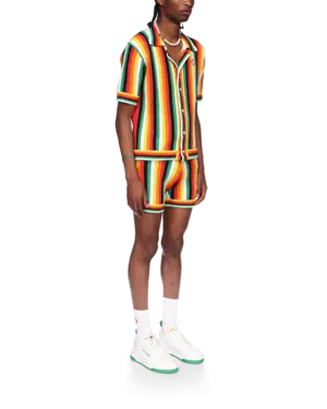Casablanca Striped Towelling Shirt