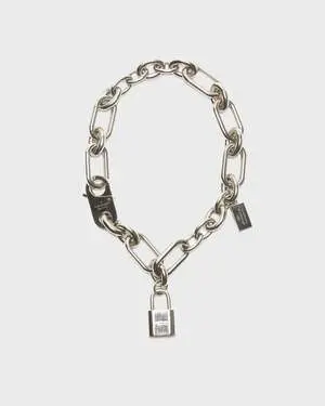 Acne Studios Padlock Chain Bracelet - Silver