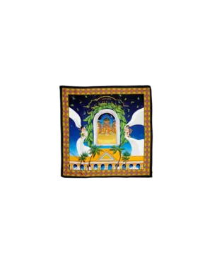 Casablanca Maison D'ete Small Silk Scarf By - Multicolor