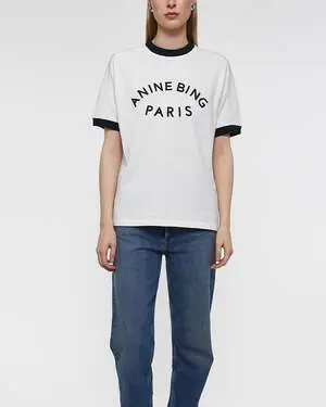 ANINE BING T-shirt Jaylin Paris - Ivory
