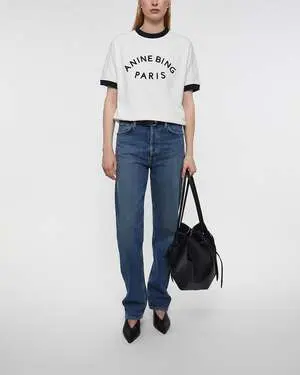 ANINE BING T-shirt Jaylin Paris - Ivory