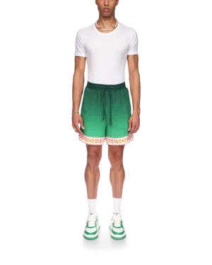 Casablanca Unity Is Power Silk Shorts
