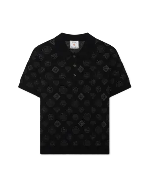 Casablanca Monogram Jacquard Polo - Multicolor
