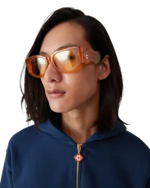 Casablanca The Memphis Rectangle Sunglasses - Multicolor